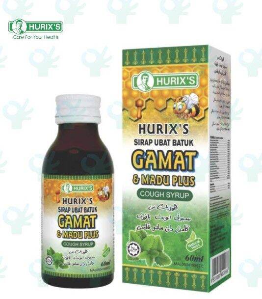 HURIX'S SIRAP UBAT BATUK GAMAT & MADU PLUS COUGH SYRUP 60ML | Lazada