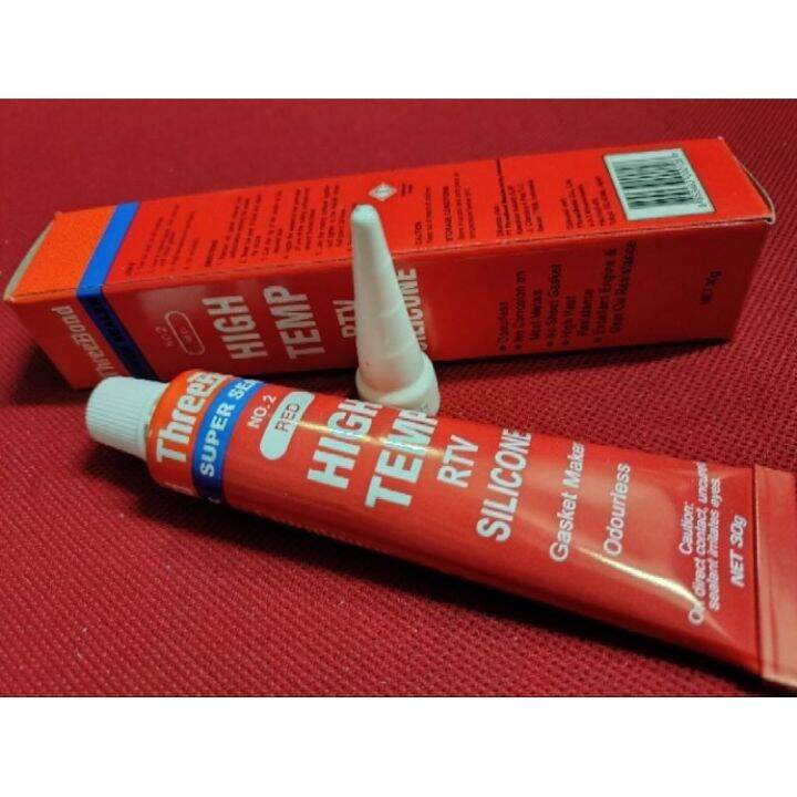 Lem Threebond HIGH Temp RTV Silicone Red Merah 30gr | Lazada Indonesia