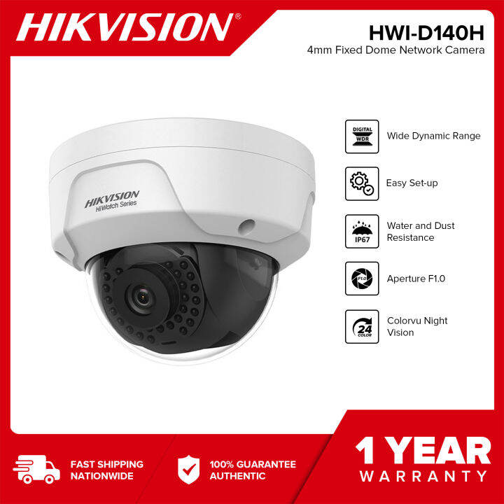 Hikvision HWI-D140H 4mm & 2.8mm Camera 4MP Fixed Dome Network Camera ...