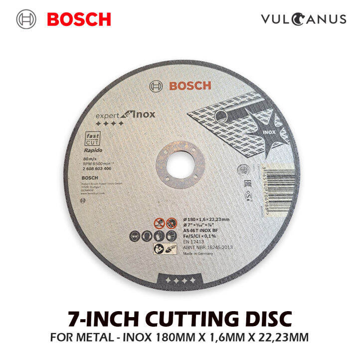 Bosch 7-inch cutting Disc For Metal Inox Expert | Lazada PH