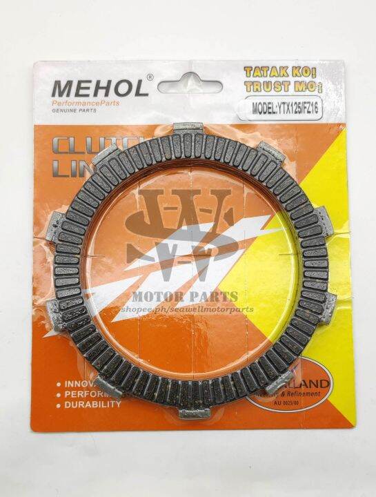 MEHOL CLUTCH LINING YTX125/FZ16 | Lazada PH