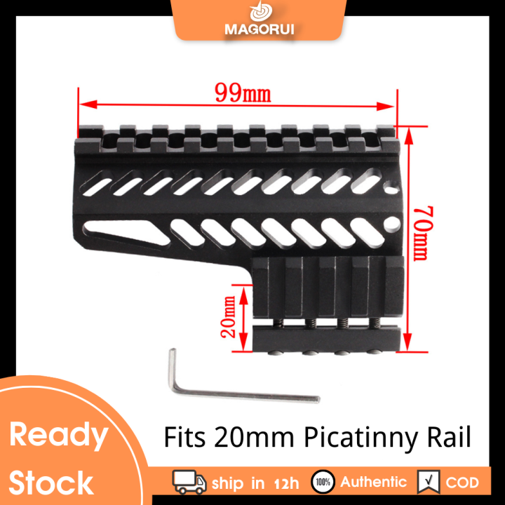 MAGORUI Tactical Side Mount Side Handguard fits 20mm Picatinny Rail ...