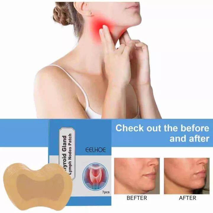 7pcs Thyroid Gland Lymph Nodes Patch,Herbal Lymph Care Patch,Lymphatic ...