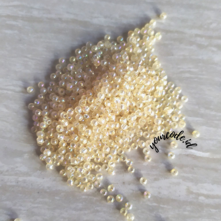 MOTE MUTIARA KECIL 3MM 100 GRAM MOTE MUTIARA PUTIH GADING | Lazada ...