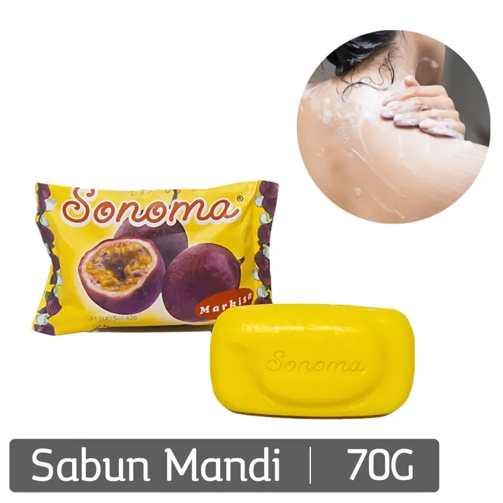SONOMA Sabun Mandi Batang Shower Bar Aroma Markisa 70G Natural Fruity ...