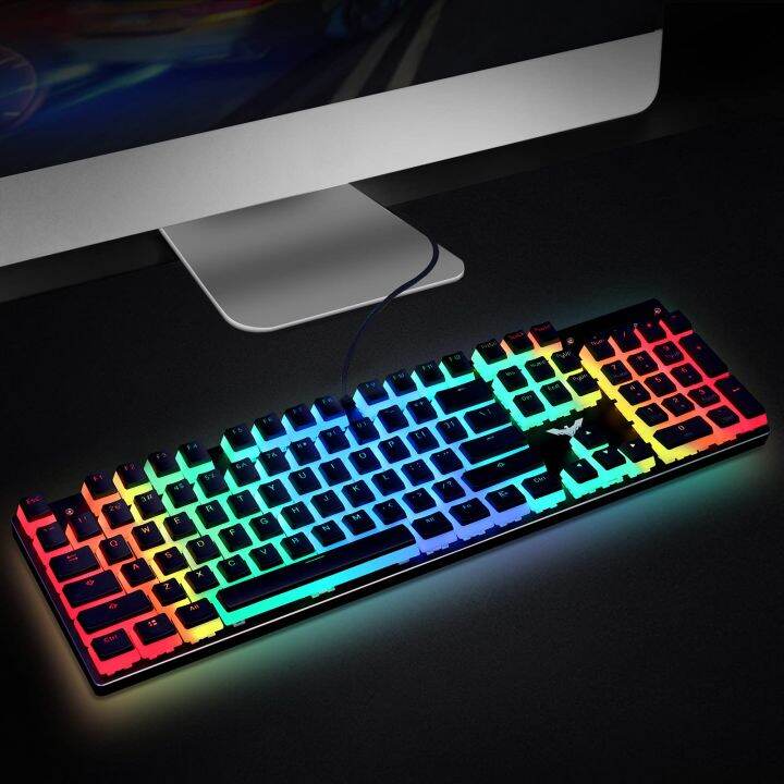 114 Keys Pudding Backlit Keycaps PBT Double Shot Lnjection Keycap For ...