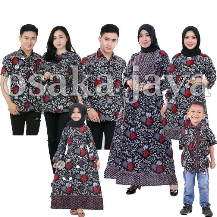 Baju Batik Keluarga Serambit Motif Kembang Langit | Lazada Indonesia