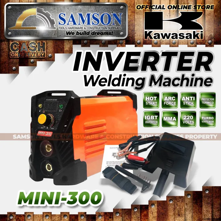 KAWASAKI Japan 300A MINI Inverter Digital Welding Machine (MINI-300 ...