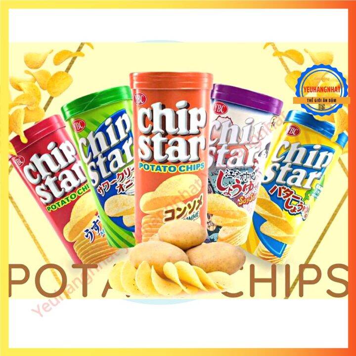 BÁNH SNACK KHOAI TÂY YBC CHIP STAR NHẬT HỘP 50G | Lazada.vn