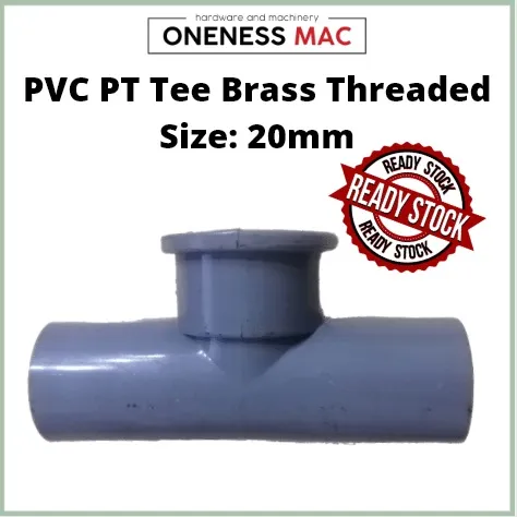PVC PT Tee Brass Threaded 20mm | Lazada