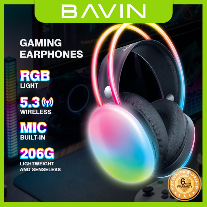 BAVIN BH32 Bluetooth Wireless Headsets Widely Compatible Built-in Mic ...