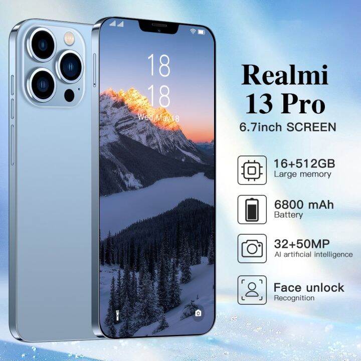 โทรศัพท์มือถือ realmi13 Pro สมาร์ทโฟน Android โทรศัพท์สมาร์ทโทรศัพท์ 7. ...