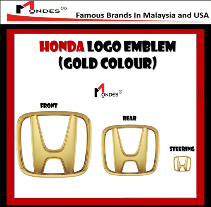 (GOLD) Honda Civic FD FB FC FE 2006 - 2021 City Hatchback Accord Jazz ...