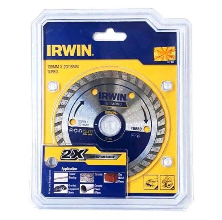 Irwin Turbo Diamond Cutting Disc 4" / Turbo Diamond Cutting Disc 4" for ...