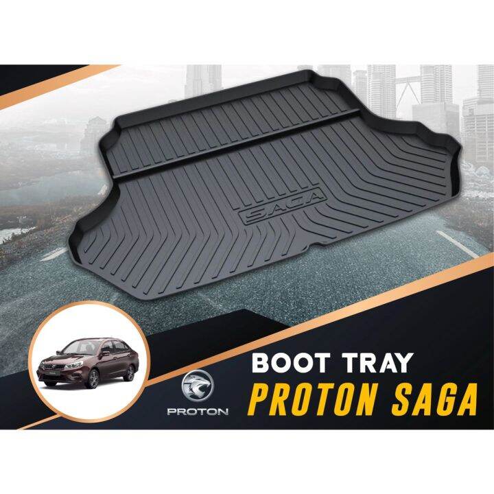 Proton Saga 2016-2022 Rear Cargo Tray/Rear Boot Tray | Lazada
