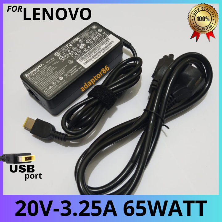 Adaptor Laptop Lenovo E431 E440 E450 E455 E460 E465 E470 E475 E531 E540 E575 20V - 3.25A USB ...