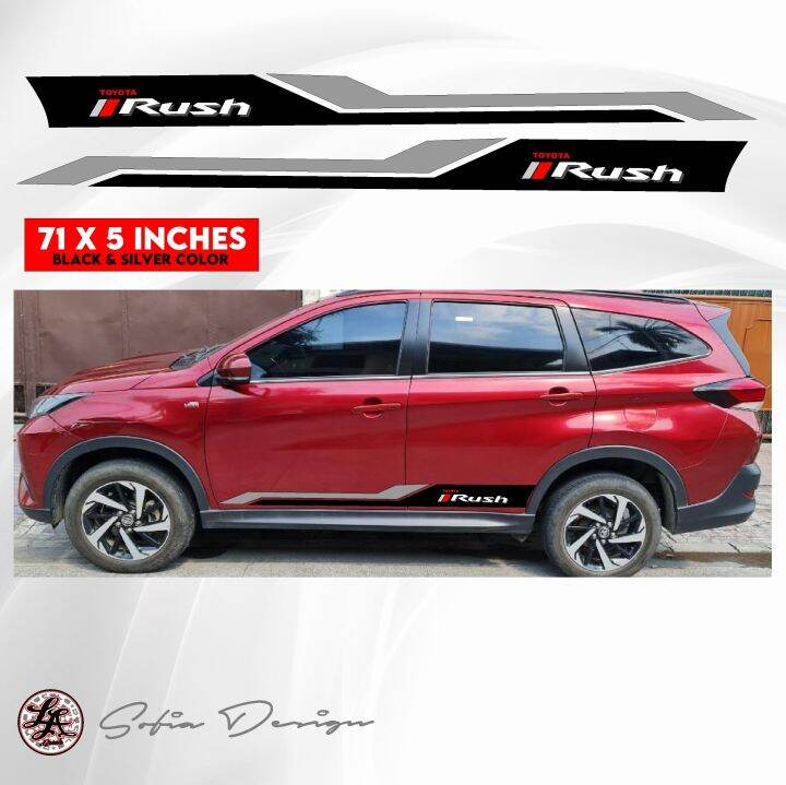 Toyota Rush Body Sticker Cut Out Vinyl Sticker for Toyota Rush | Lazada PH