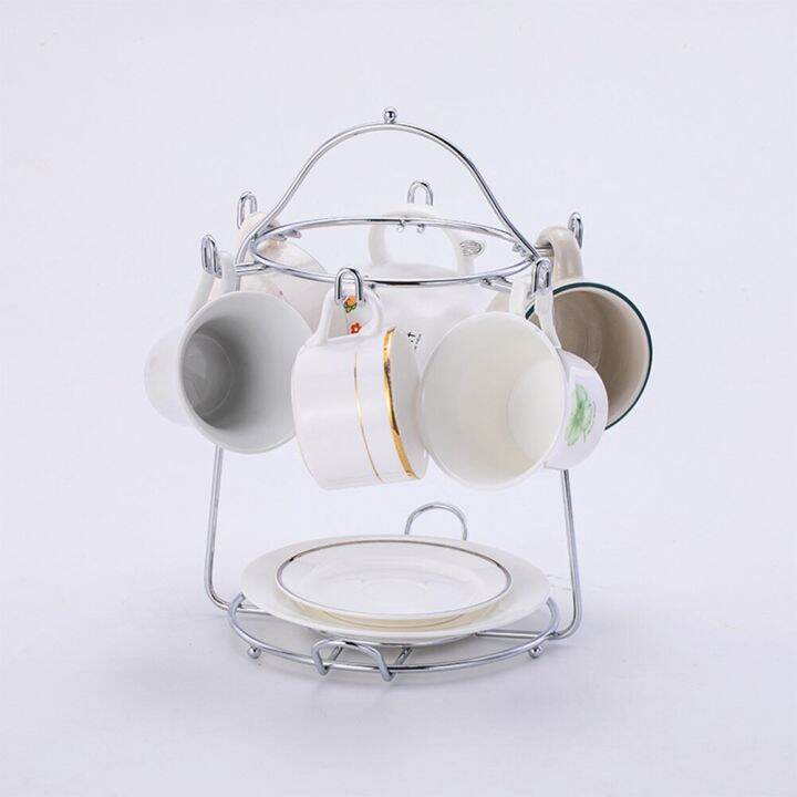 ที่วางแก้วกาแฟ Rak Mug จานรองแบบตั้งที่แขวนทรงต้นไม้ที่เก็บของแบบวินเทจ ...