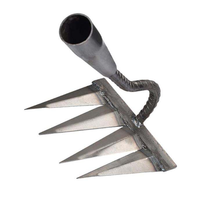 Weeding Rake Metal Carbon Steel Garden Hand Heavy Duty Tine Rake ...