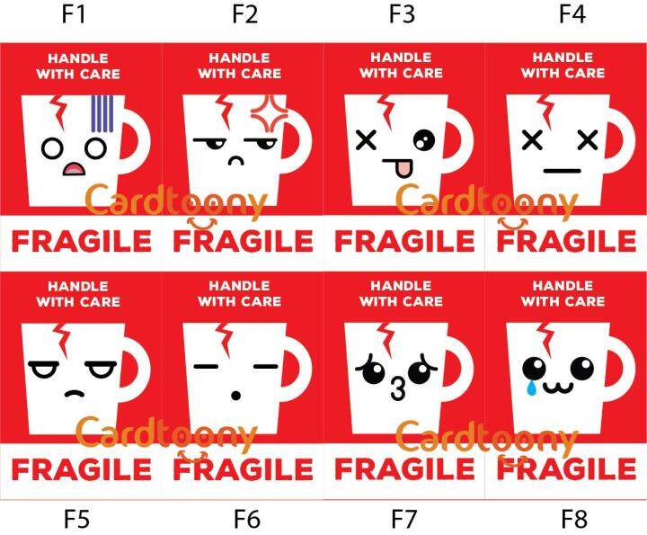 Stiker / sticker label tanda fragile / fragil / barang rapuh | Lazada ...