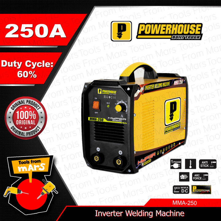 POWERHOUSE HYPER Series 250A Inverter Industrial Grade Welding Machine ...