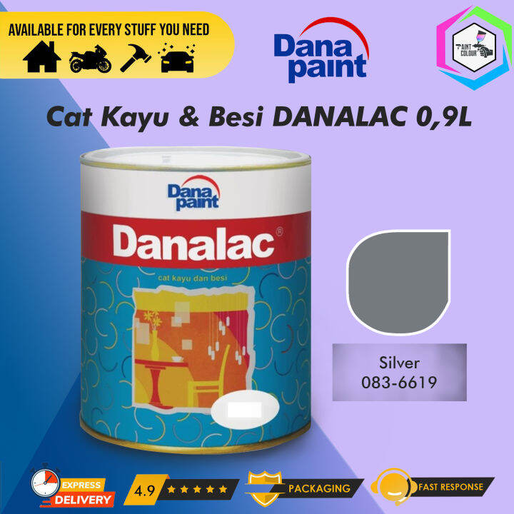 Cat kayu Dan Besi DANALAC Silver 083 - 6619 | Lazada Indonesia