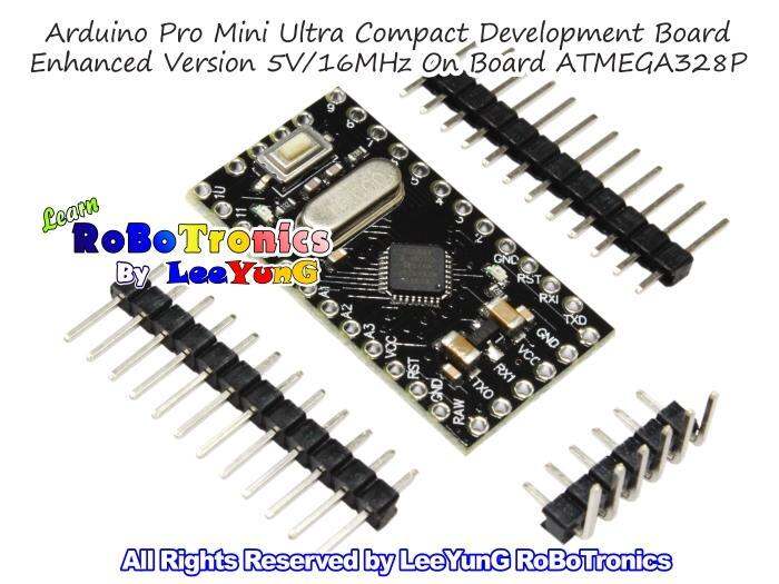 Arduino Pro Mini Ultra Compact Development Board Enhanced Ver 5V 16MHz ...