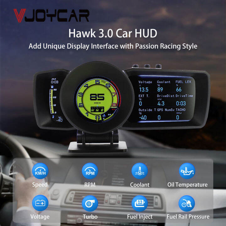 Vjoycar 2022 New HUD Gauge Hawk 3.0 OBD2 Auto Scanner Car Meter Intake ...