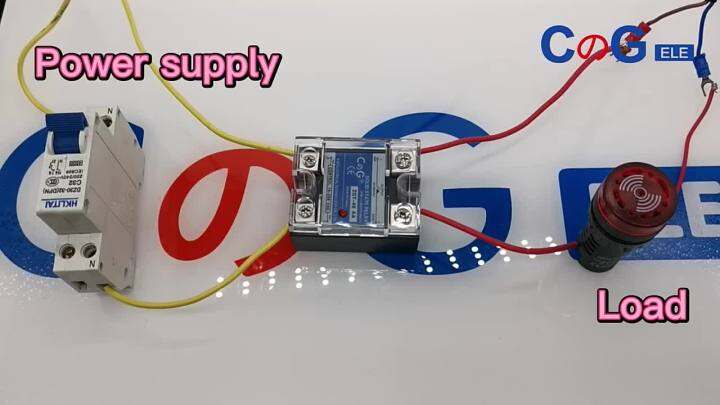 CG SSR-60AA 80AA 100AA Relay Single Phase AC Control AC 70-280VAC To 24 ...