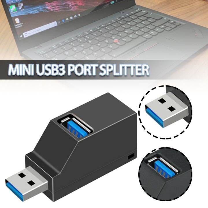 ⊕ Wireless Mini USB Distribution HUB 3-port Splitter Laptop Extender ...