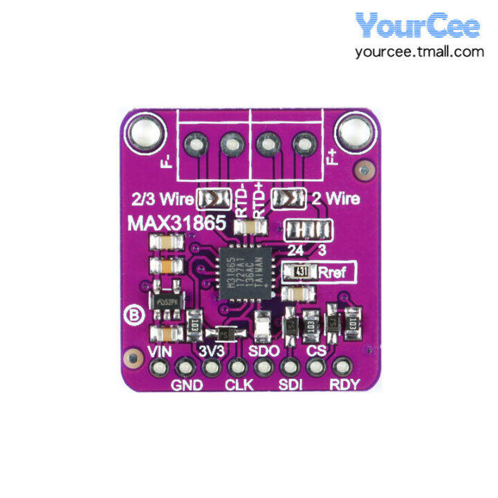 MAX31865 RTD platinum resistance temperature detector module PT100 ...