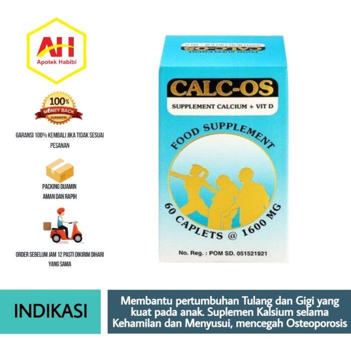 CALC-OS CALC OS KALC OS BOTOL 60 TABLET OBAT PERTUMBUHAN TULANG ...