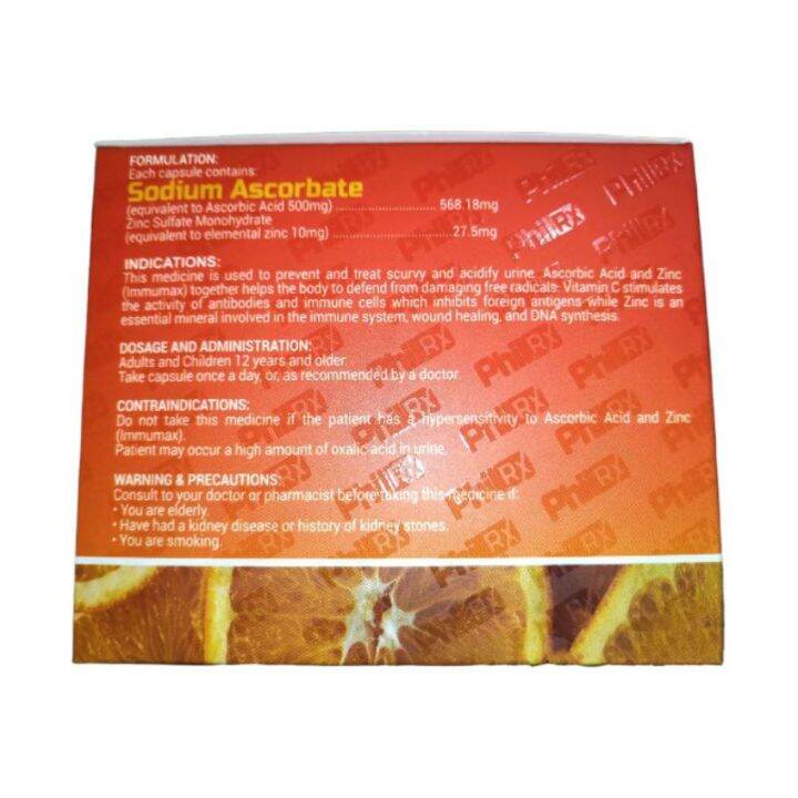 vitamin d Vitamin C Ascorbic Acid as Sodium Ascorbate plus Zinc IMMUMAX ...