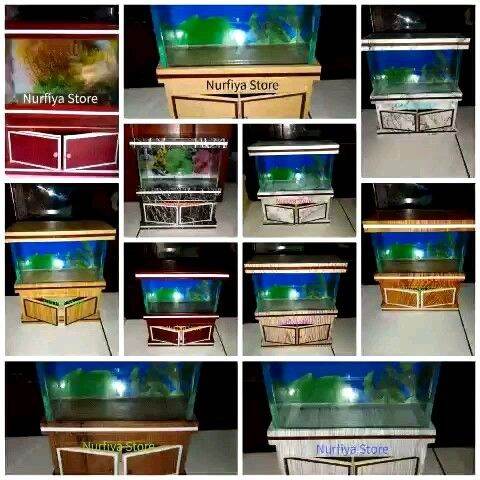 Aquarium Cupang Marmer putih tanpa lampu ( Free pasir / batu warna ...