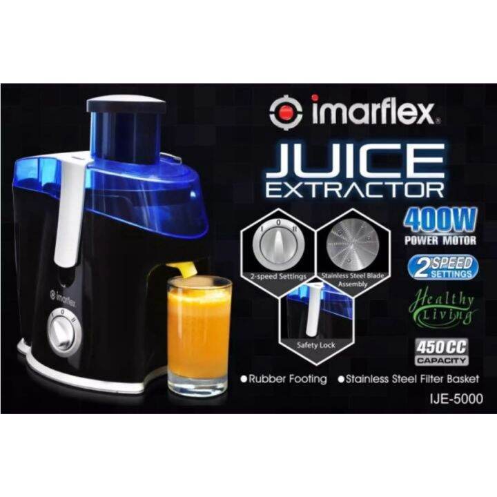 Imarflex Electric Juicer 1liter Juice Extractor IJE-5000 | Lazada PH