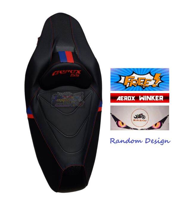 Camel Back Seat Assembly for Yamaha Aerox 155 V1 with FREE Aerox Winker ...