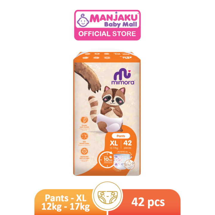Mimora Chlorine Free Pants Diapers (M/L/XL/XXL) | Lazada