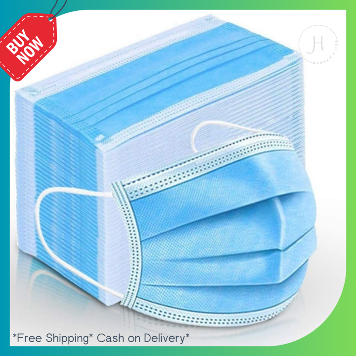 Hannah's Hub - JNC Disposable Face Masks for Adults - 50pcs | Good ...