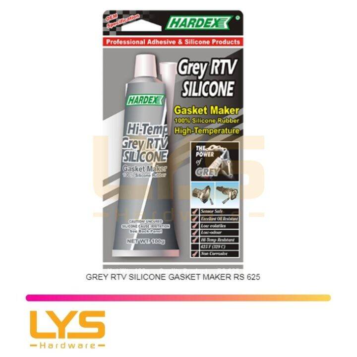 [LYShardware][HARDEX] Grey RTV Silicone Gasket Maker [RS-625] - 100% ...