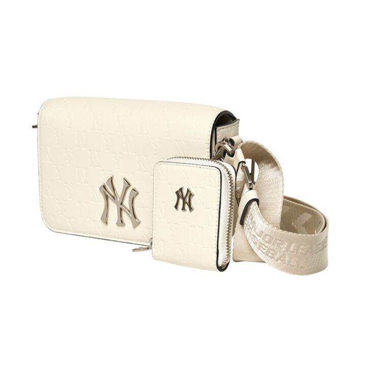 🔥Best Seller🔥 MLB กระเป๋าสะพาย MONOGRAM 3ACRS032N 50CRS CREAM NEW YORK ...