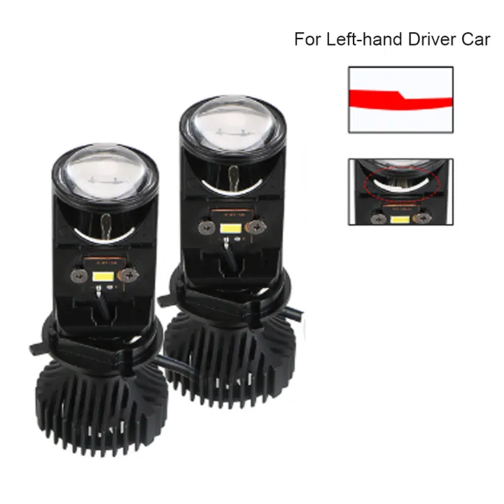 Hi/Lo Beam Headlight 12V 24V Automobiles Lamp Conversion Kit H4 LED ...