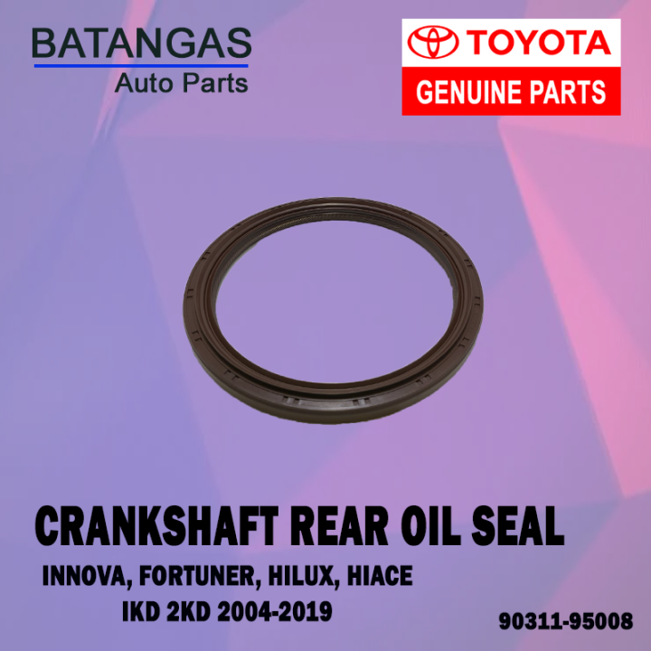 Genuine Crankshaft Rear Oil Seal Toyota Innova/Fortuner/Hilux/Hiace 1KD ...