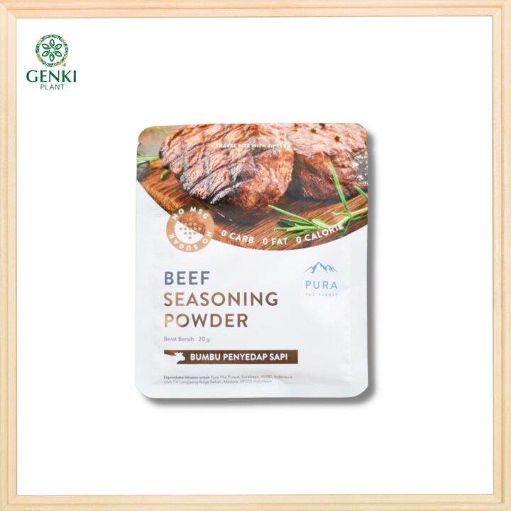 Pura Beef Seasoning Powder / Bumbu Penyedap Non MSG Sapi - 20 g ...