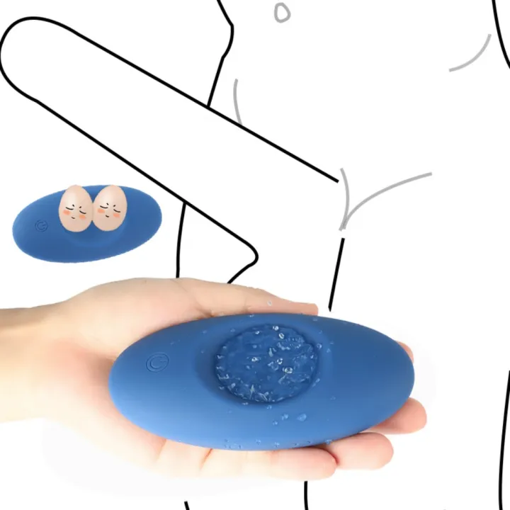 Men Electric Testis Massage Scrotum Ball Stretcher Vibrator Egg