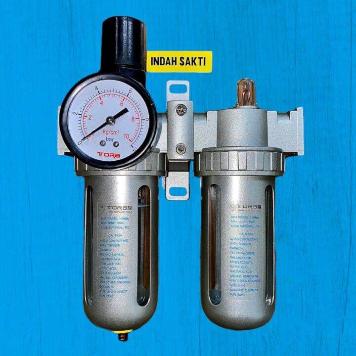 Filter Regulator Air Control Unit Filter Angin Kompresor Double Tora ...
