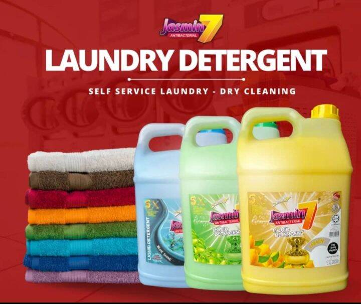 Jasmin7 laundry detergent 5 IN 1 10LITER | Lazada