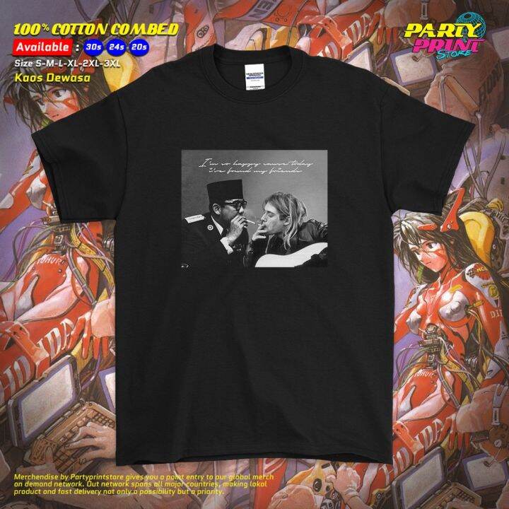 Kaos Pria Lokal Viral Kurt Cobain x Soekarno | Lazada Indonesia Kaos Pria Lokal Viral Kurt Cobain x Soekarno | Lazada Indonesia