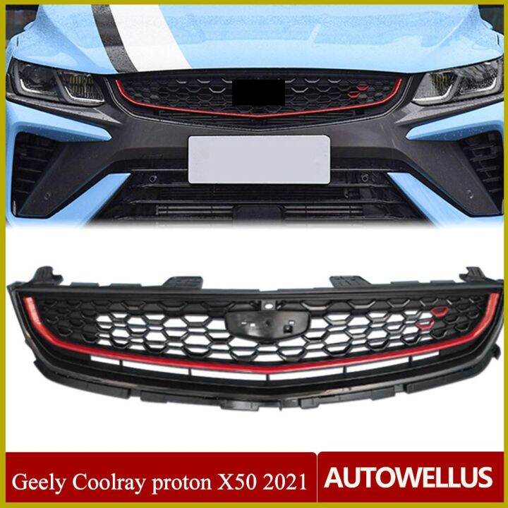1Pcs For Geely Coolray Proton X50 2021 Car Racing Grills Front Bumper ...