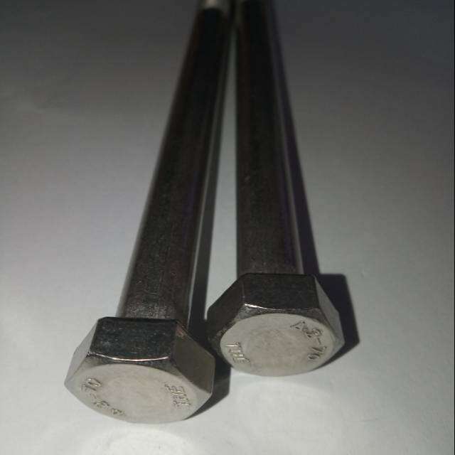 Baut hex M10 x 160 half drat (16cm) stainless 304 | Lazada Indonesia