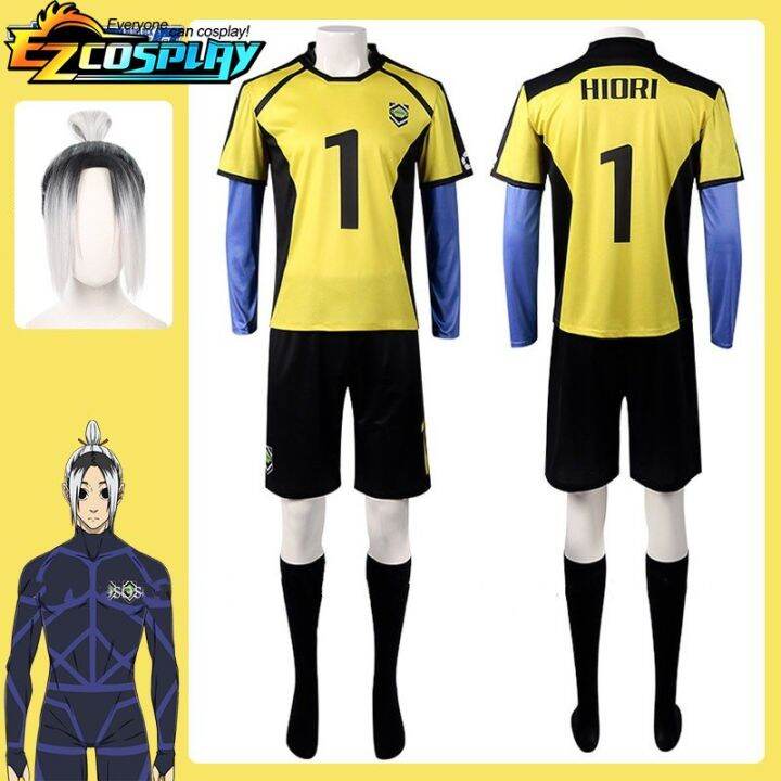 Gagamaru วิกชุดคอสเพลย์ผู้หญิงเสื้อแข่งฟุตบอลทีม No.1อนิเมะสีน้ำเงิน ...